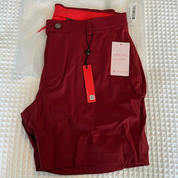 redvanly | Shorts | Readvanly Golf Shorts In Red | Poshmark